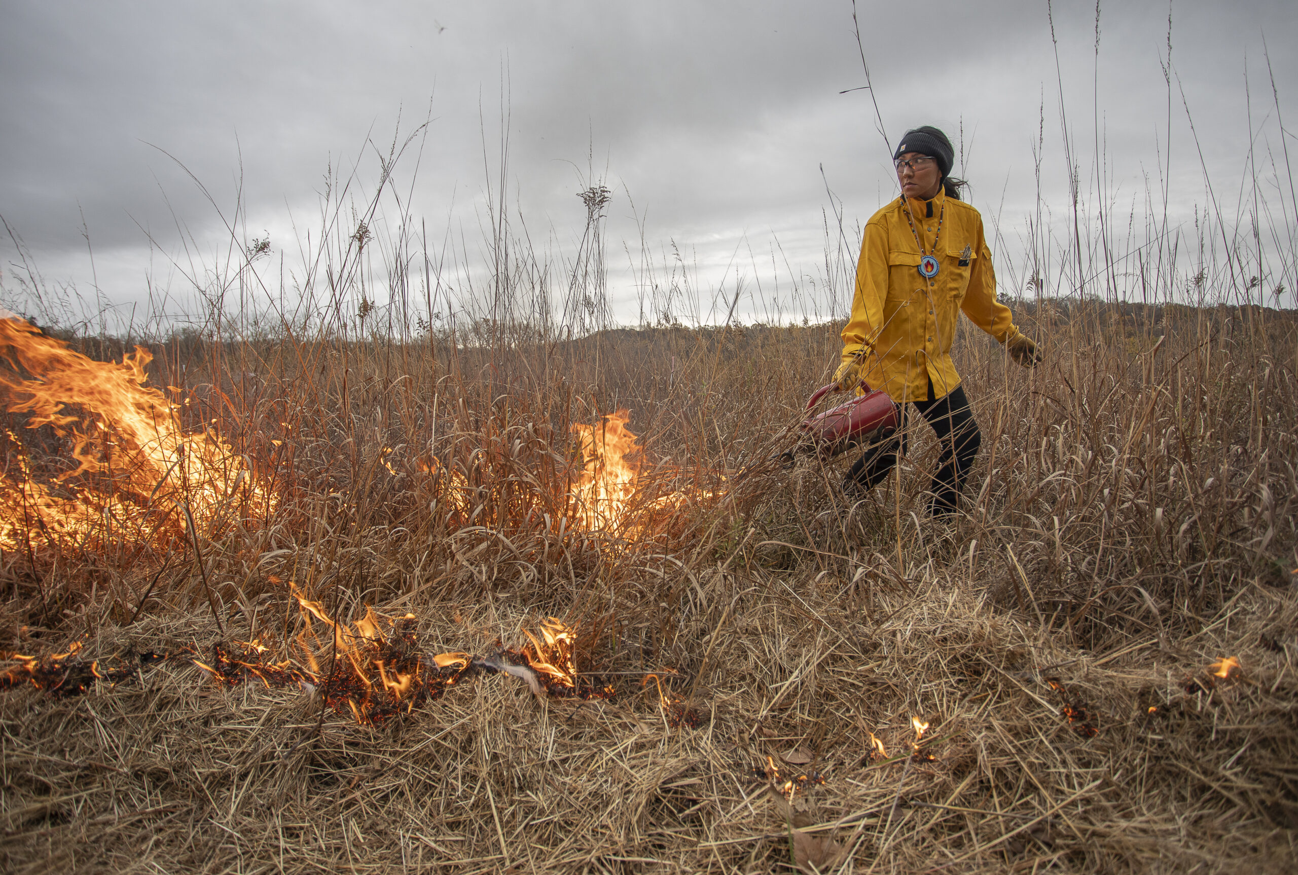 PHOTOS: A traditional Indigenous burn at the KU Field Station | News ...